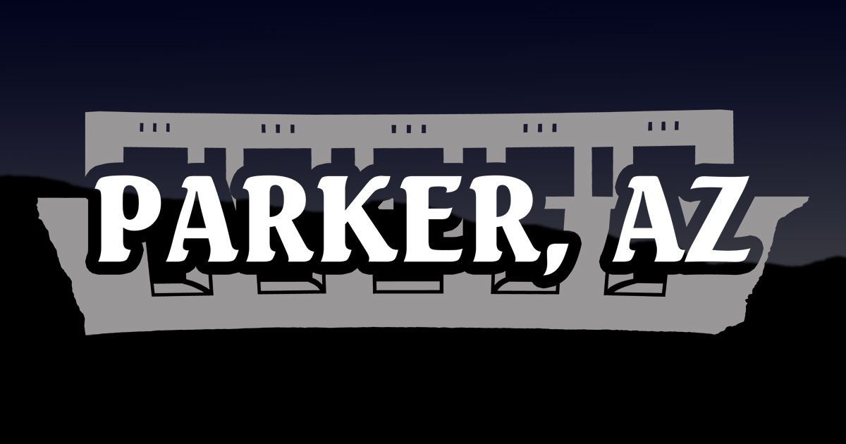 Vinyl Stickers :: Other Stickers :: Parker, AZ Dam 2 Color Sticker